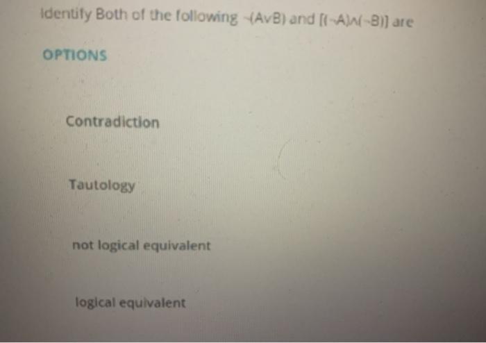 Solved If A and B are two propositions, and Logics - | Chegg.com