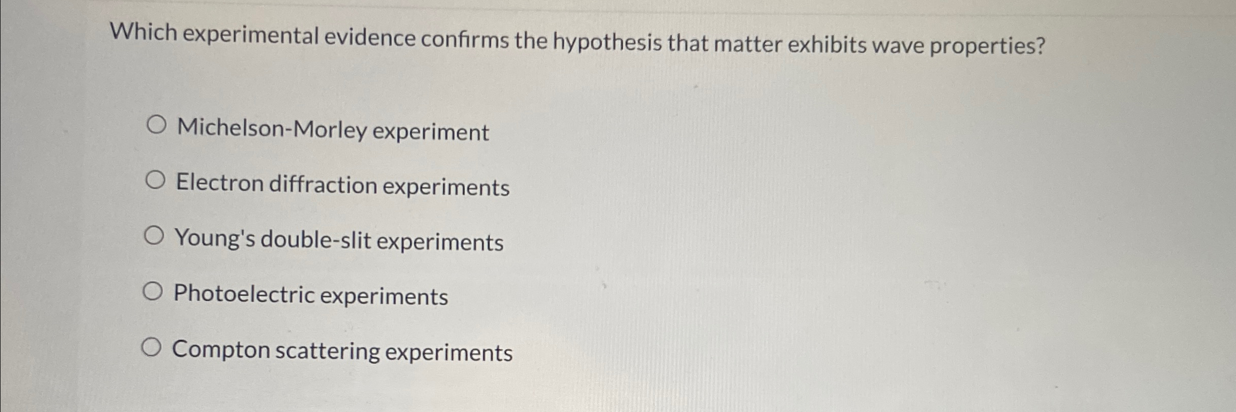 Solved Which experimental evidence confirms the hypothesis | Chegg.com