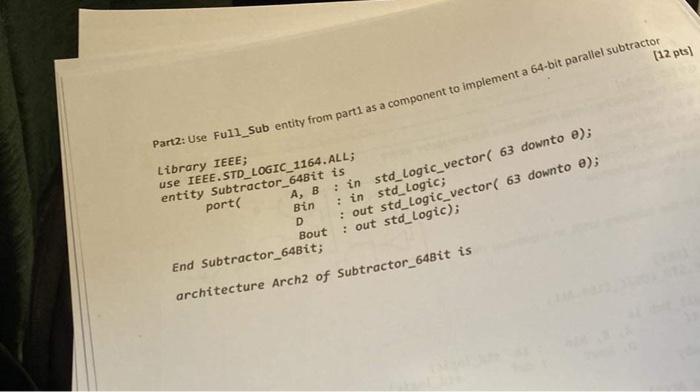Solved Q3: {16 points Parti: The following circuit | Chegg.com