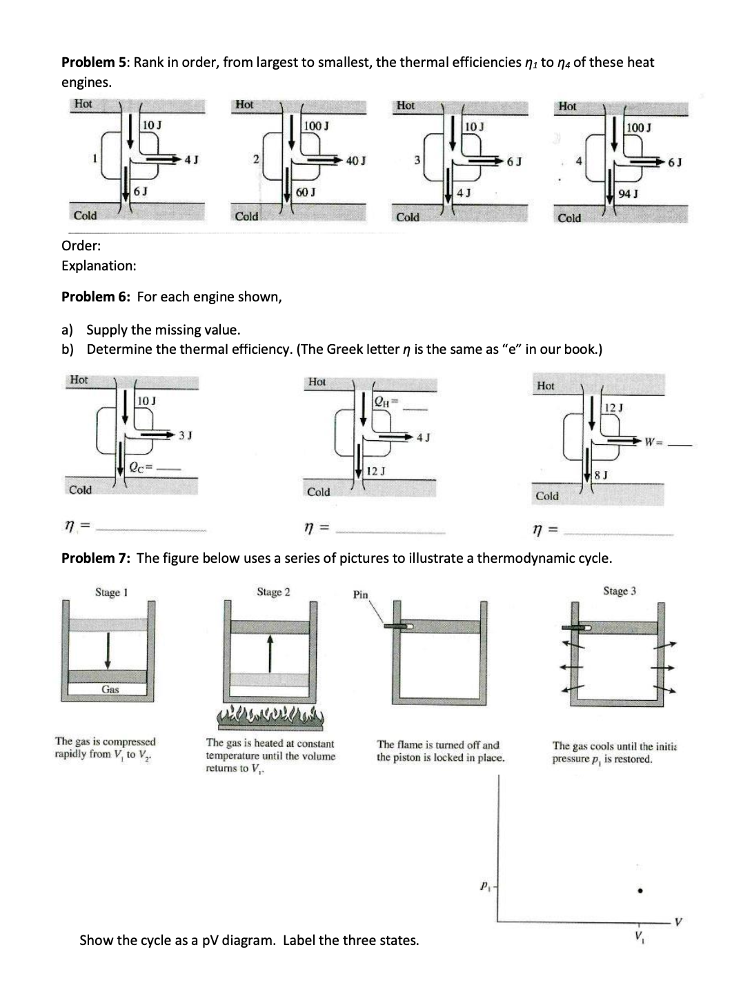 Solved Problem 5: Rank in order, from largest to smallest, | Chegg.com