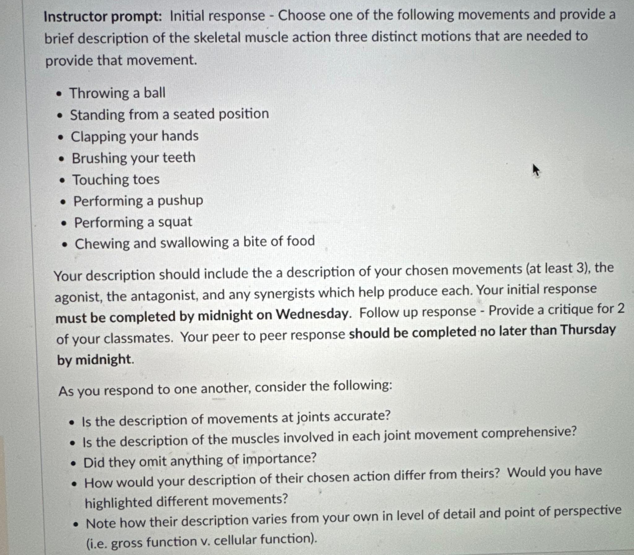 Solved Instructor prompt: Initial response - ﻿Choose one of | Chegg.com