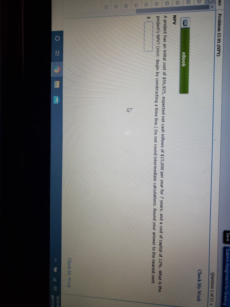 Solved Save Submit Assignment for Grading ons Problem 12-01 | Chegg.com