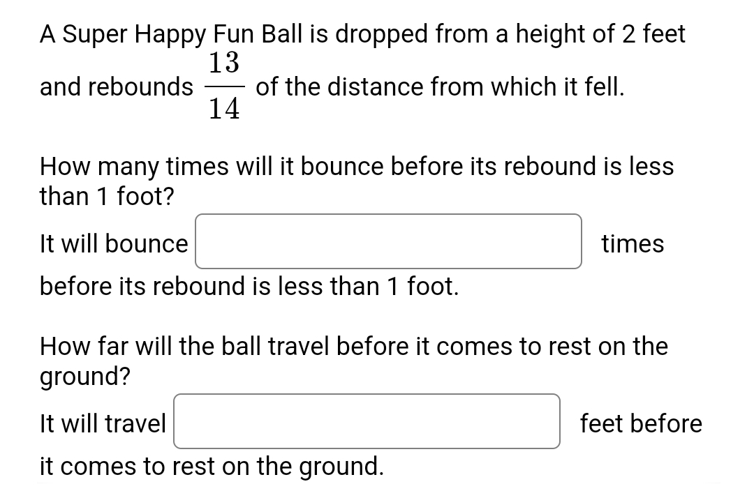 Solved A Super Happy Fun Ball is dropped from a height of 2 | Chegg.com