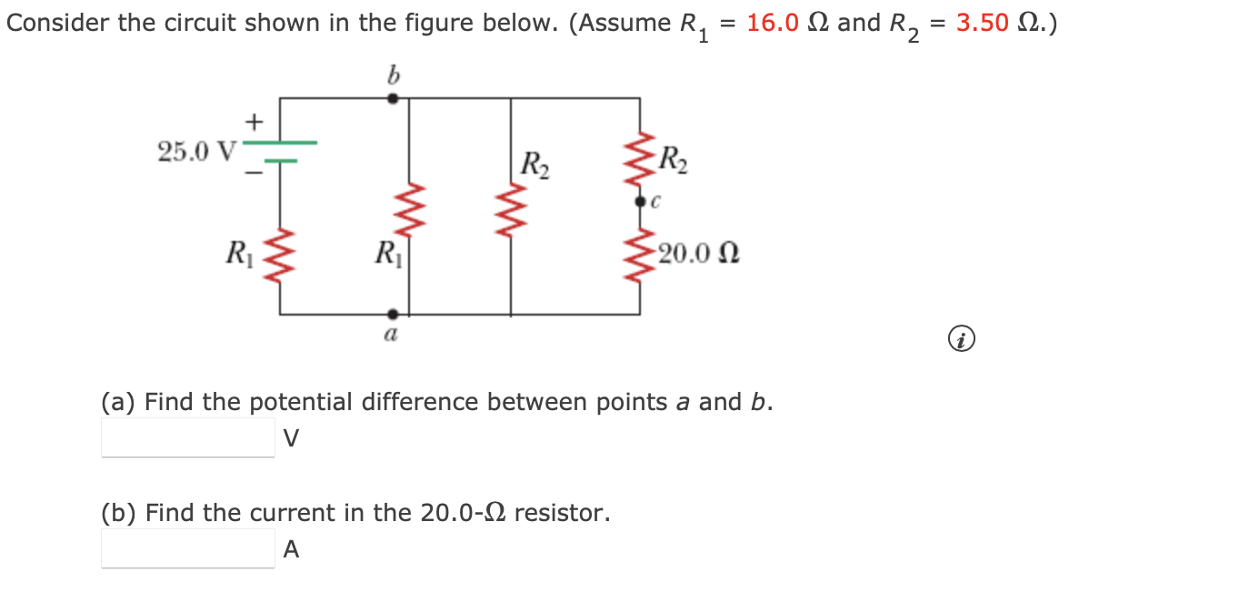 Solved Consider the circuit shown in the figure below. | Chegg.com