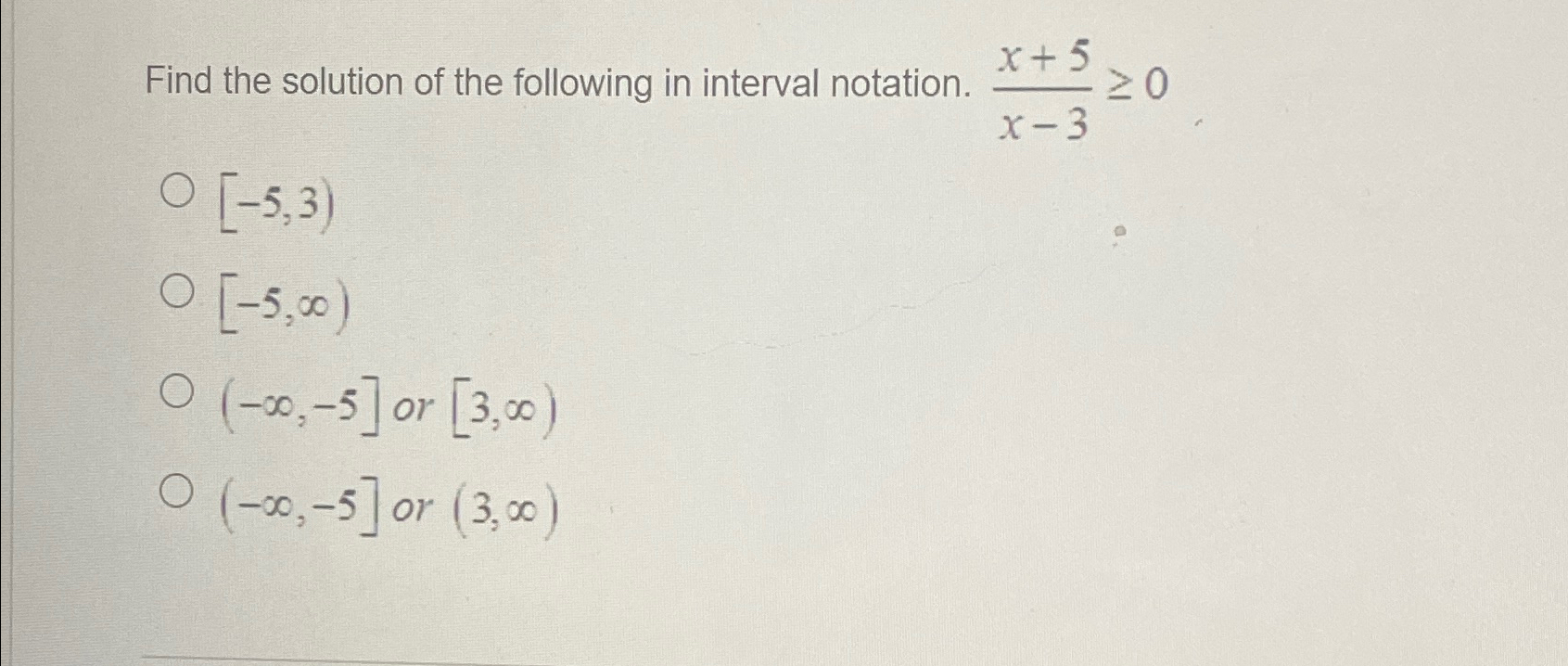 Solved Find the solution of the following in interval | Chegg.com