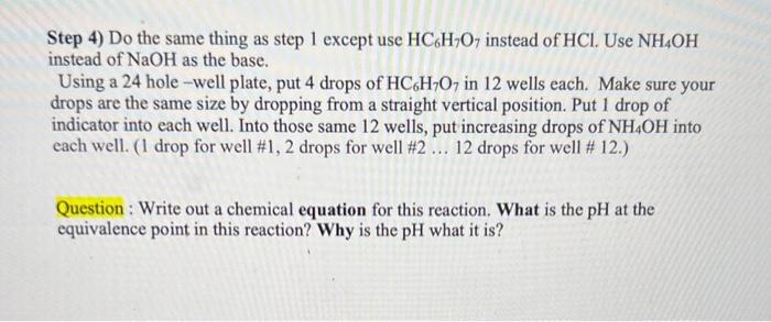 Solved Step 4) Do the same thing as step 1 except use | Chegg.com