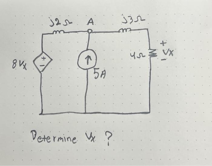 Solved Determine Vx? | Chegg.com
