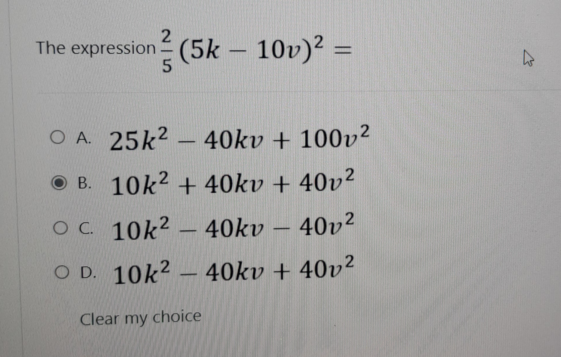 Solved The expression | Chegg.com