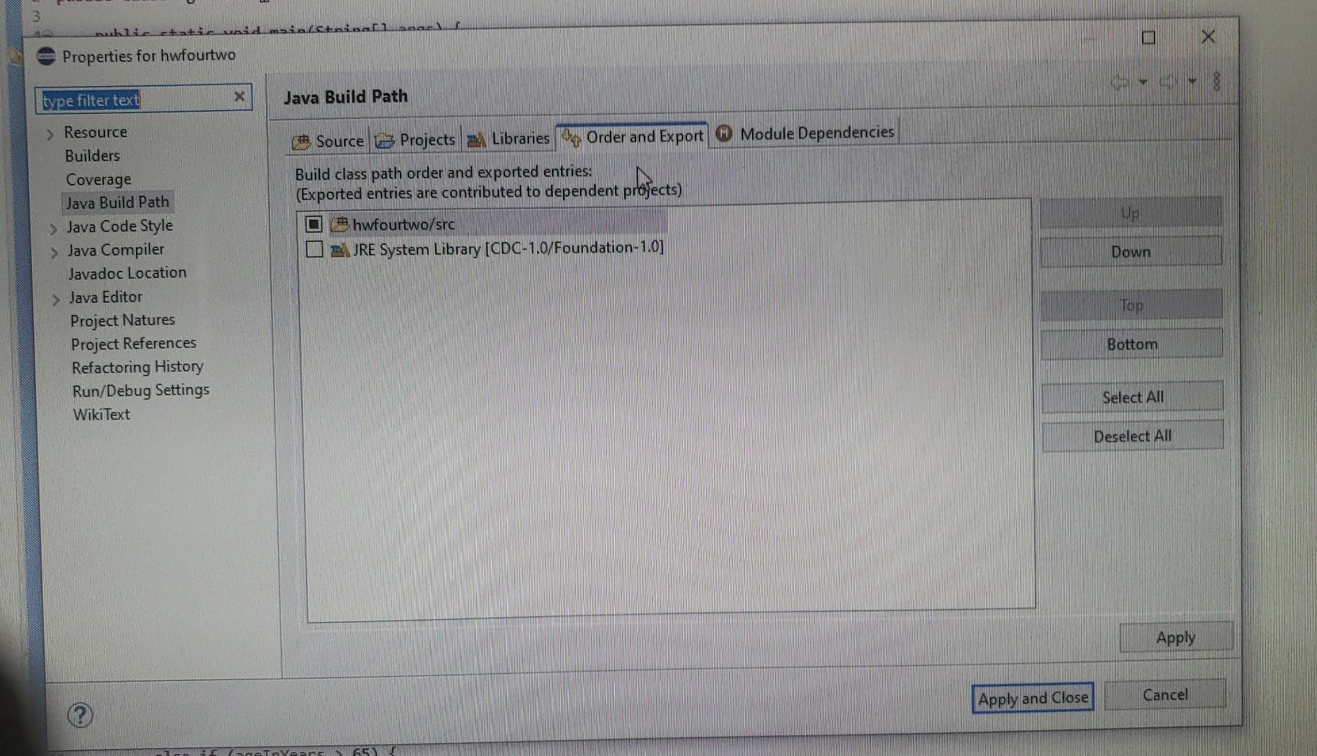 Solved In eclipse for java, This message below keeps | Chegg.com
