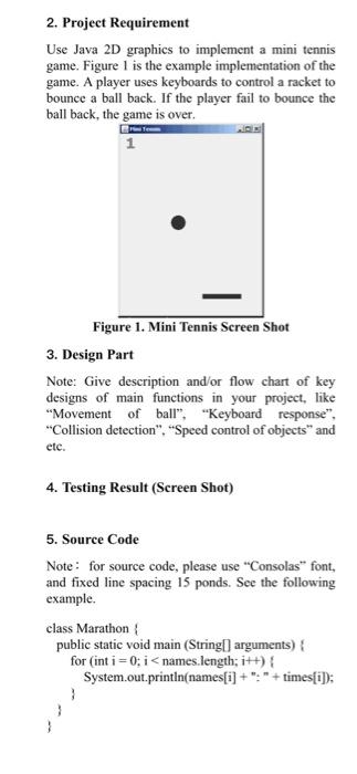 Solved 2. Project Requirement Use Java 2d Graphics To 