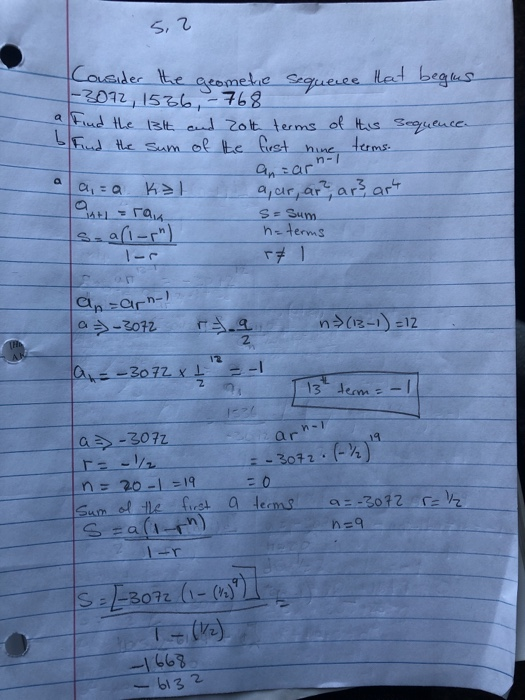 Solved ce that begins –3072. 26. Consider the geometric | Chegg.com