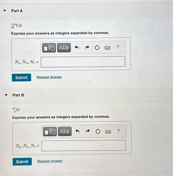 Solved Part A 114 Cd 48 Express your answers as integers | Chegg.com