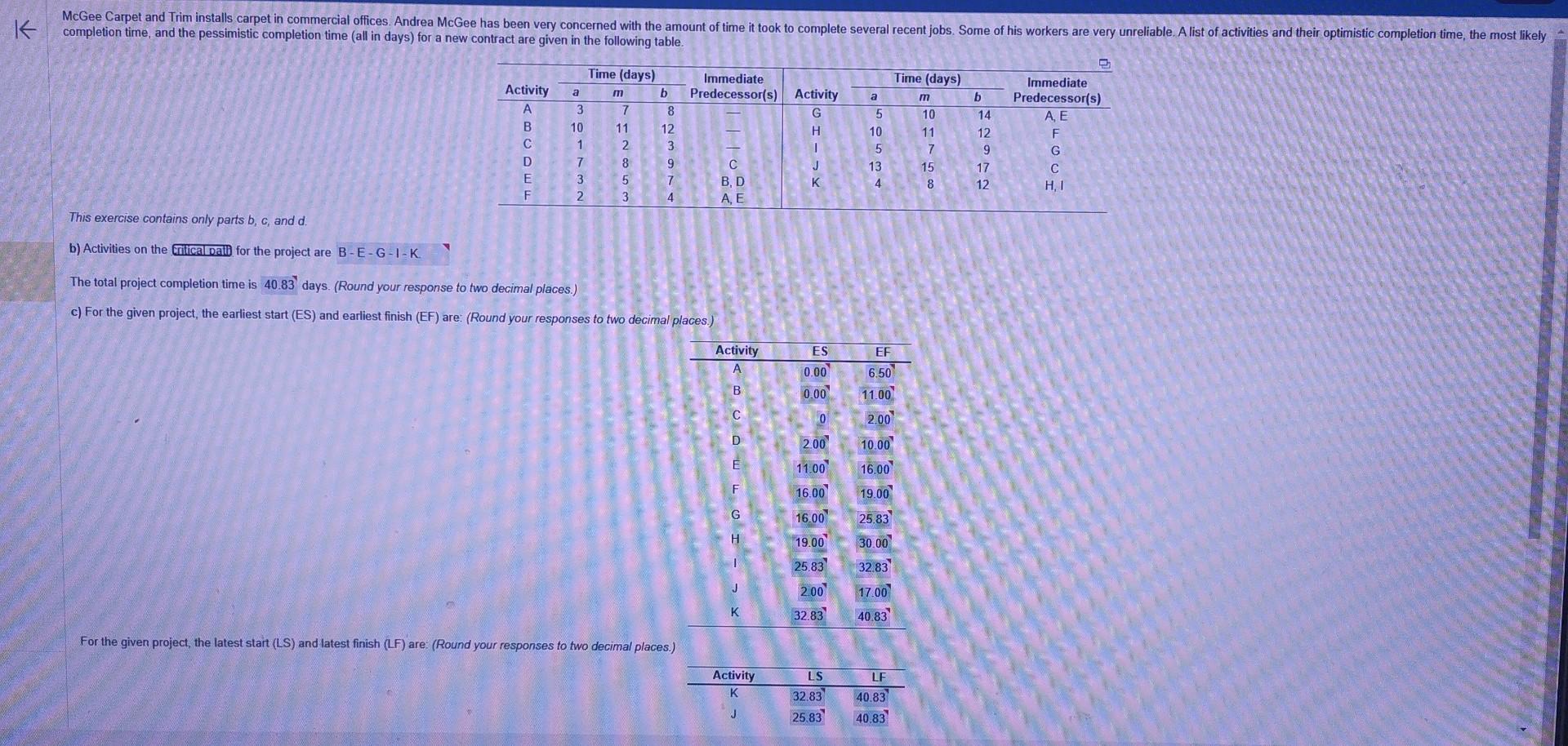 Solved This exercise contains only parts b,c, and d. b) | Chegg.com