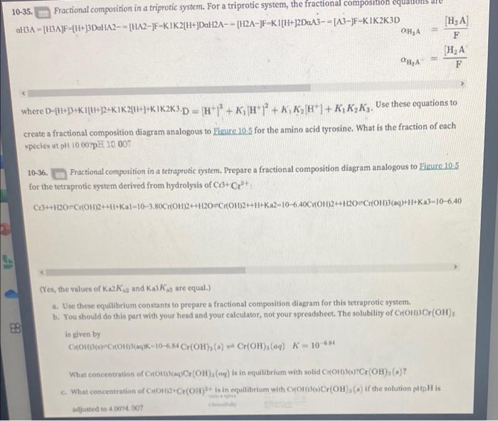Solved where D−[H+]3+K1[H+]2+K1 K2[H+]+K1 K2 | Chegg.com