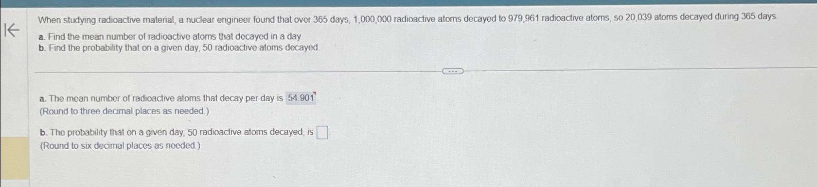 Solved When studying radioactive material, a nuclear | Chegg.com
