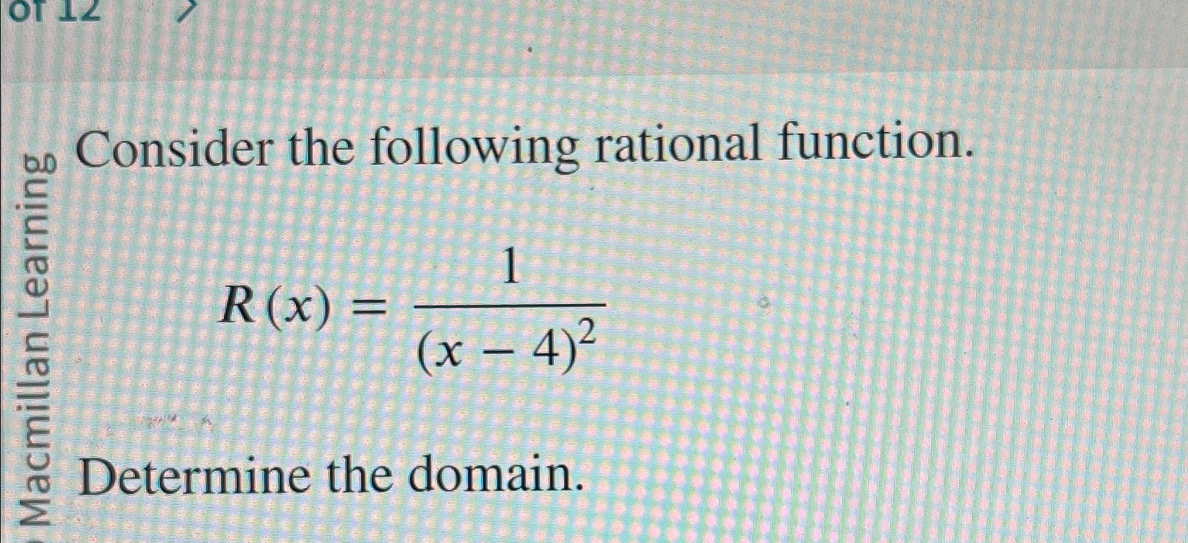 Solved Consider the following rational | Chegg.com