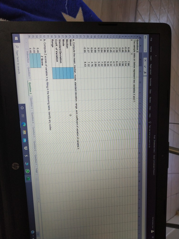 Solved Final Protected View - Excel (Unlicensed Product | Chegg.com