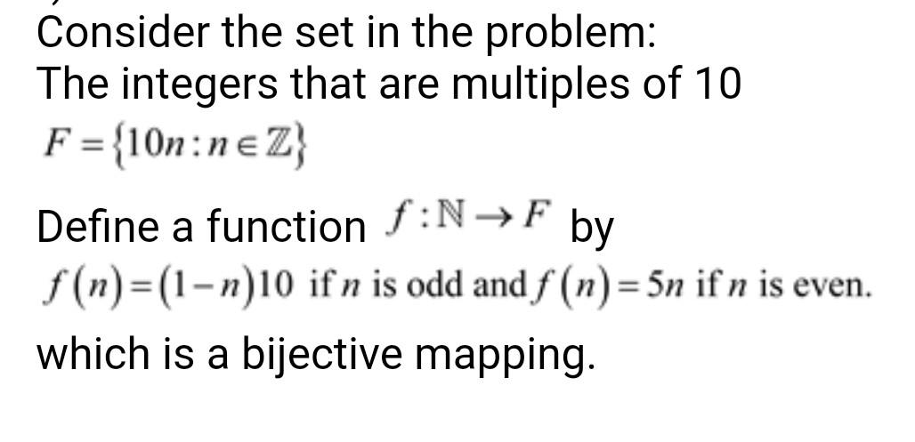 Solved is this set finite, countably infinite, or | Chegg.com