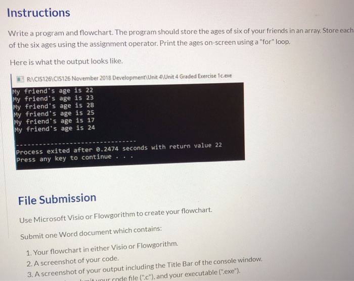 Solved Instructions Write a program and flowchart. The | Chegg.com