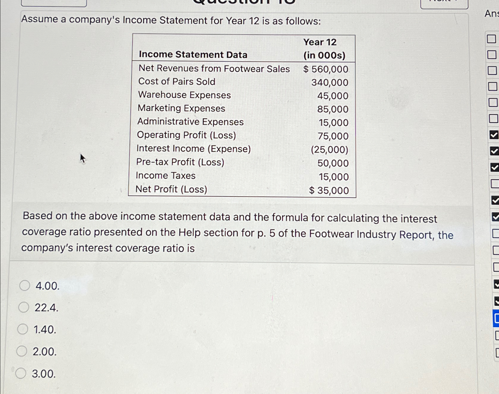 Solved Assume a company's Income Statement for Year 12 ﻿is | Chegg.com