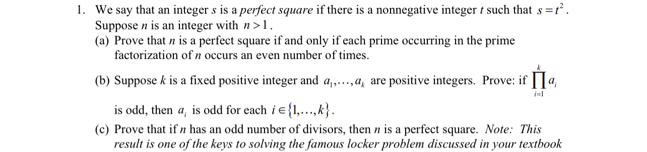 Solved We say that an integer s ﻿is a perfect square if | Chegg.com