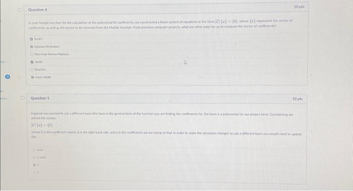 Solved If we wanted to best fit noisy data, the best course | Chegg.com