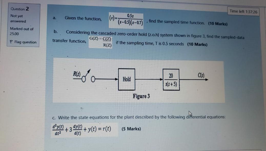 Solved a. Given the function, (z)=(z−0.5)(z−0.7)0.5z, find | Chegg.com