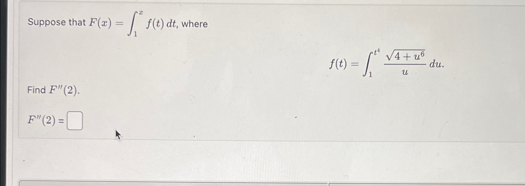 Solved Suppose that F(x)=∫1xf(t)dt, | Chegg.com