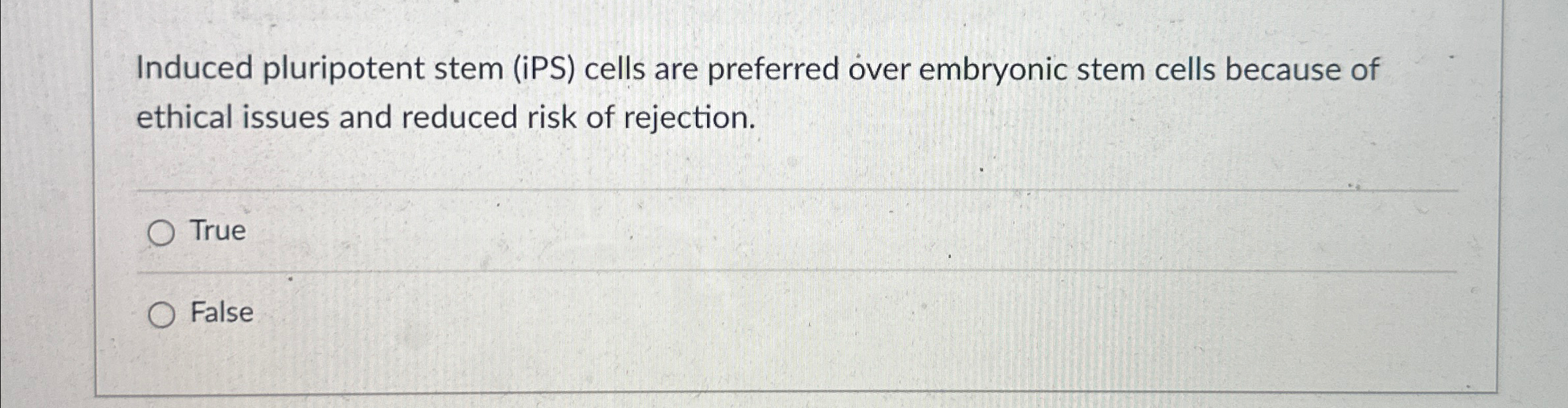 Solved Induced Pluripotent Stem Ips ï Cells Are Preferred Chegg