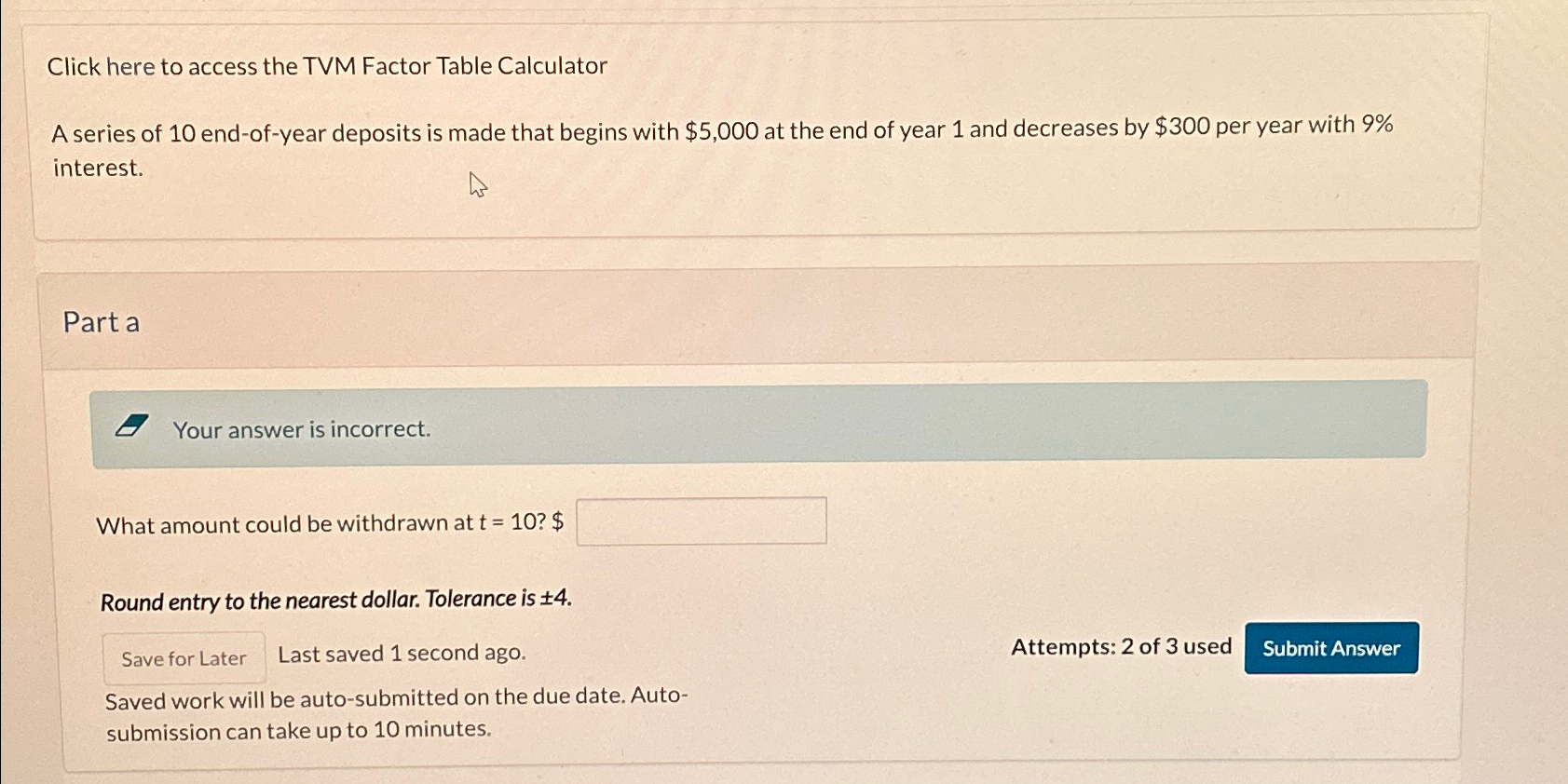 Solved Click here to access the TVM Factor Table CalculatorA | Chegg.com