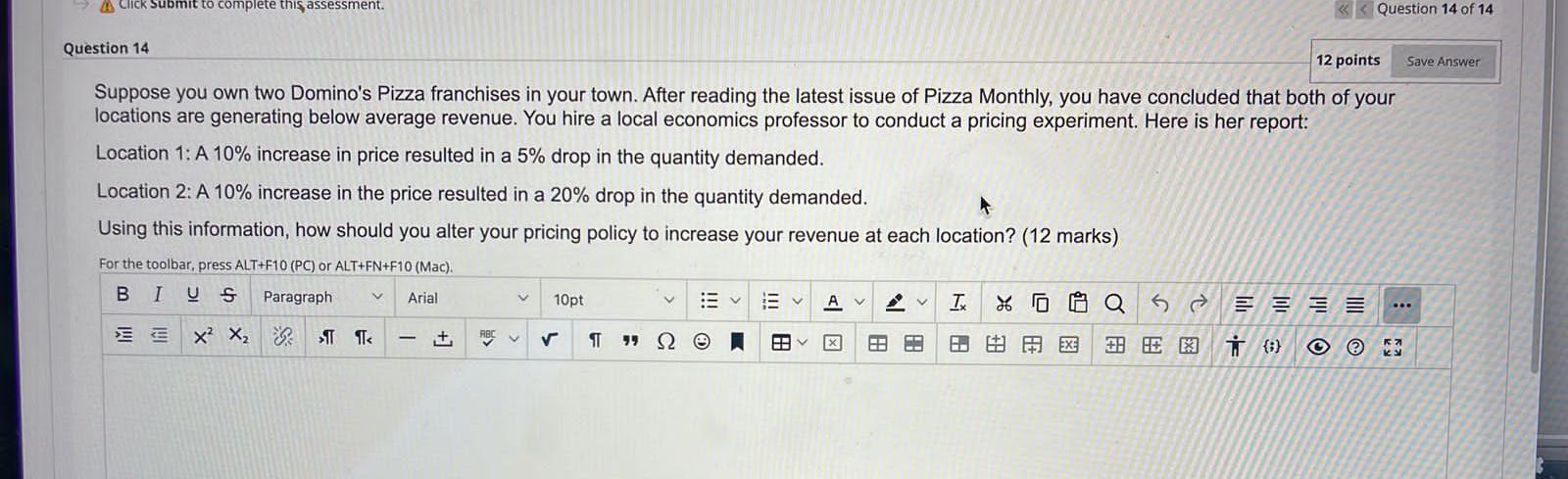 Solved Click Submit to complete this, assessment.