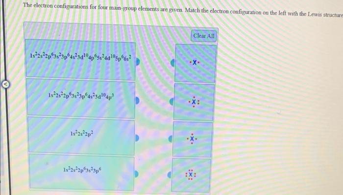 Solved The electron configurations for four main group | Chegg.com