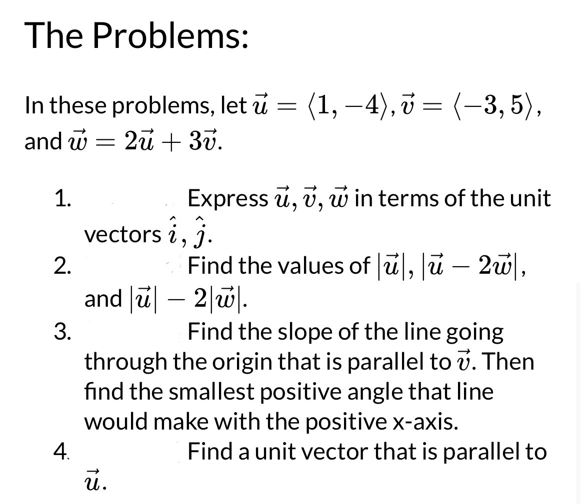 Solved The Problems:In these problems, let | Chegg.com