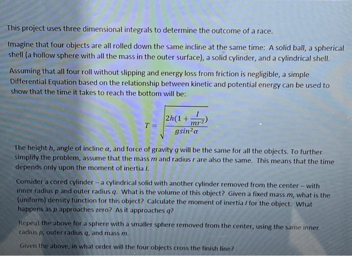 Solved I need help with setting up the integrals and also | Chegg.com