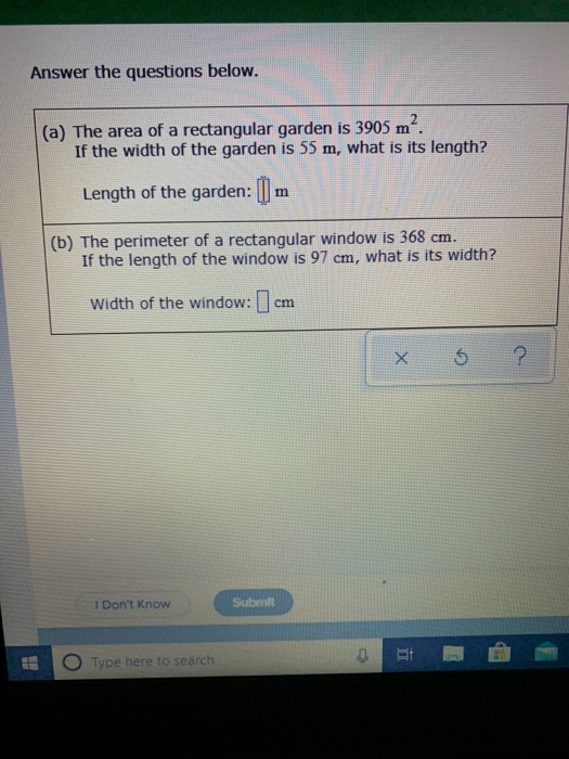Solved Answer the questions below. (a) The area of a | Chegg.com