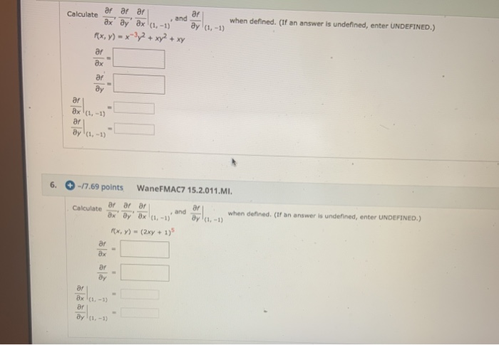 Solved and Calculate af af af ax'ay' ax (1,-1) f(x, y) = x | Chegg.com