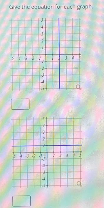 Solved Give the equation for each graph. | Chegg.com