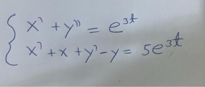 Solved Use the elimination method by means of the operator D | Chegg.com