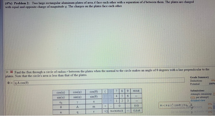 Solved: (4%) Problem 2: Two Large Rectangular Aluminum Pla... | Chegg.com