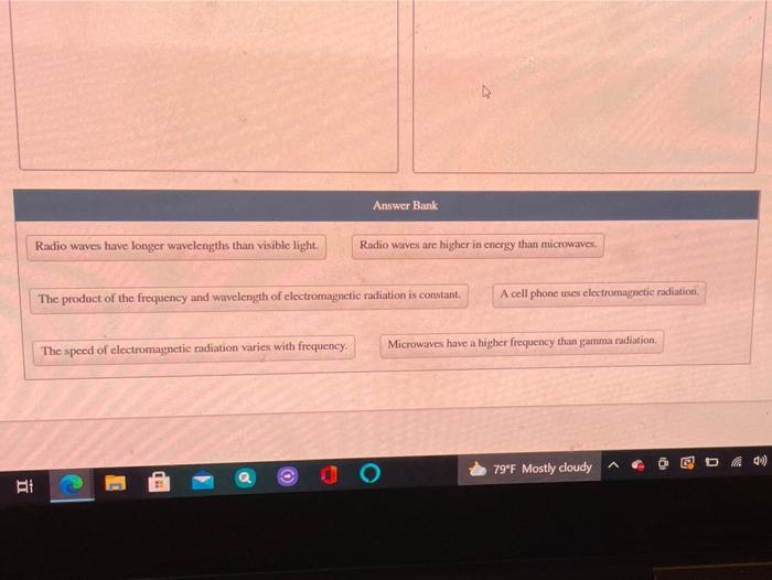 Solved > Classify each statement about electromagnetic | Chegg.com