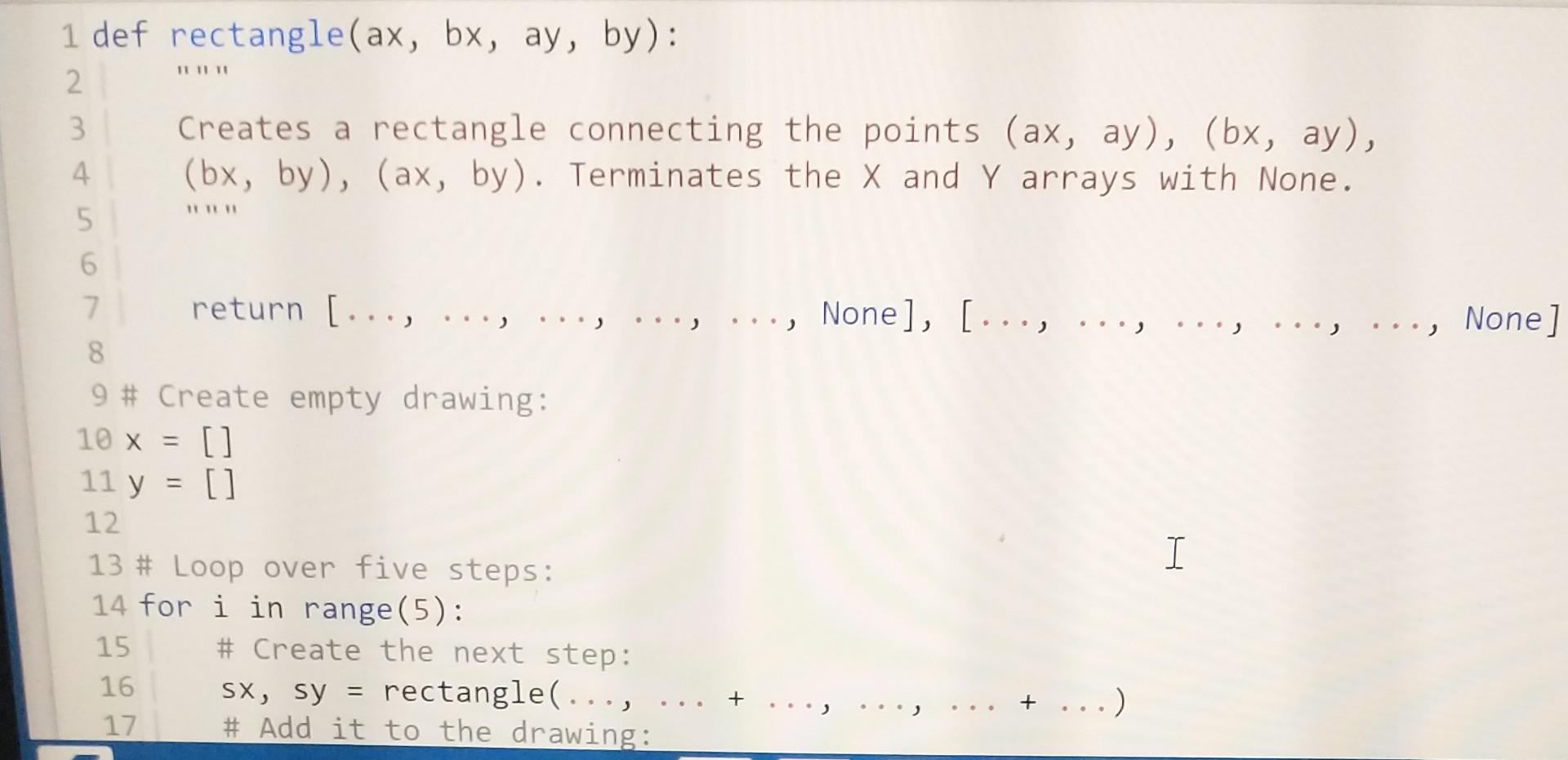 Solved Draw the staircase shown on the right! The steps are | Chegg.com