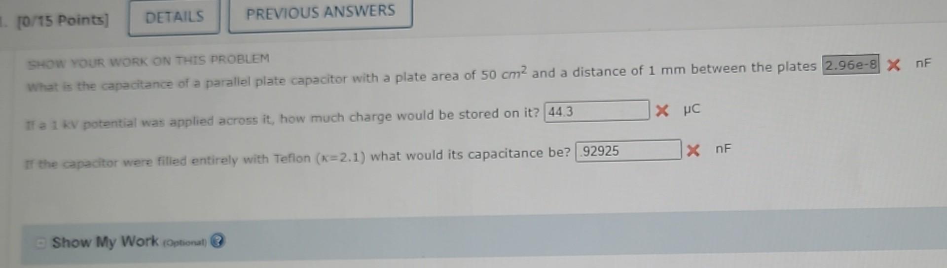 Solved SHOW YOUR WORK ON THIS PROBLEM What is the | Chegg.com