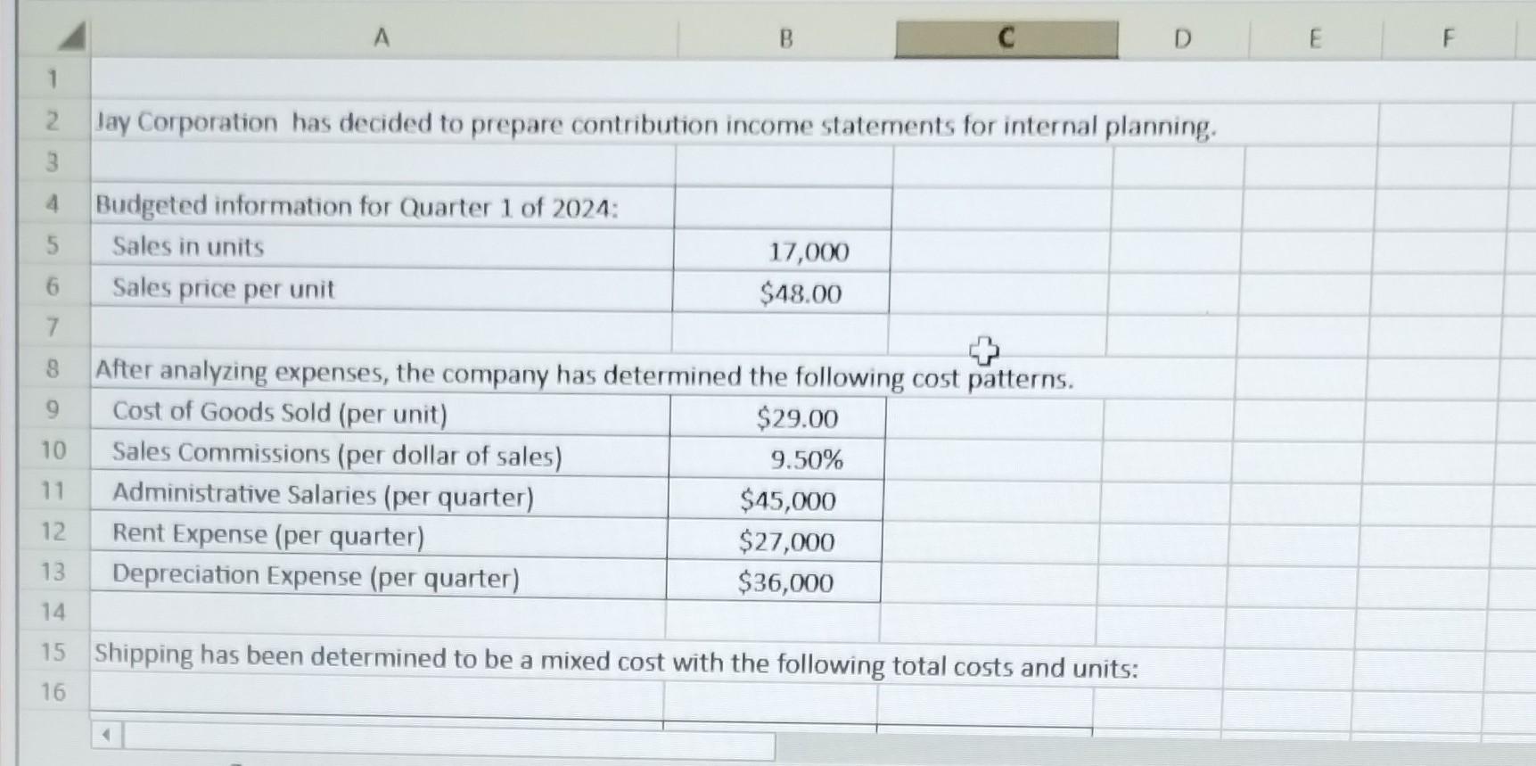 Solved lay Corporation has decided to prepare contribution | Chegg.com