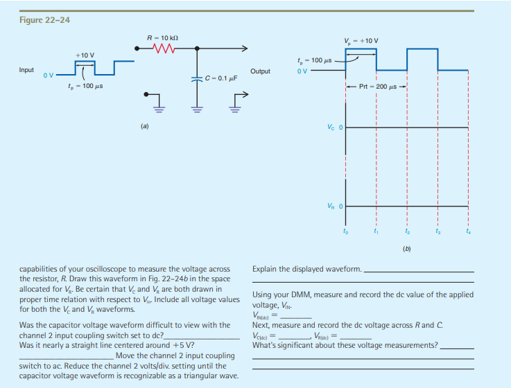 Solved Figure 22-24capabilities of your oscilloscope to | Chegg.com