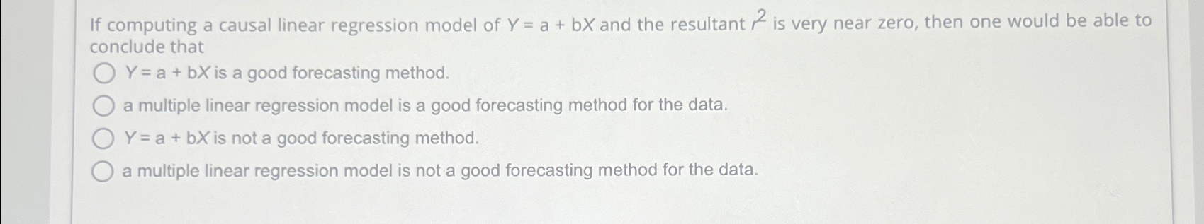 Solved If Computing A Causal Linear Regression Model Of 