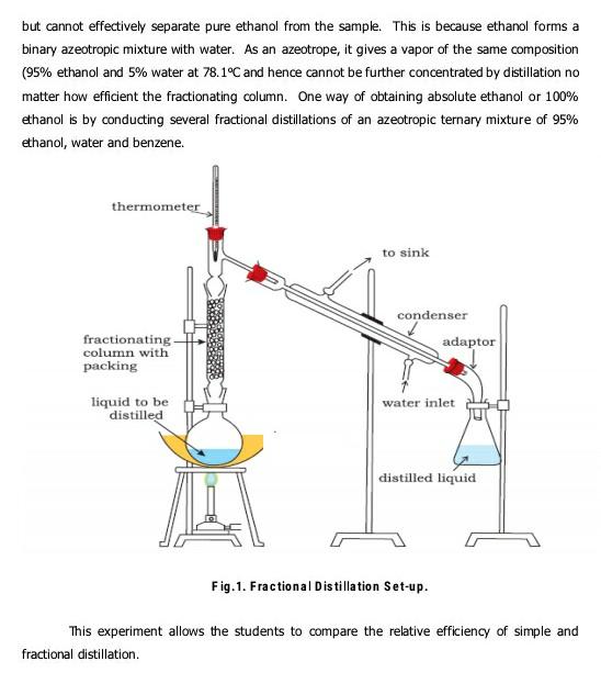 FRACTIONAL DISTILLATION Fractional distillation is a | Chegg.com