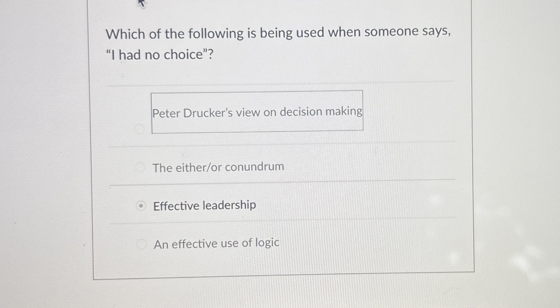 Solved Which of the following is being used when someone | Chegg.com