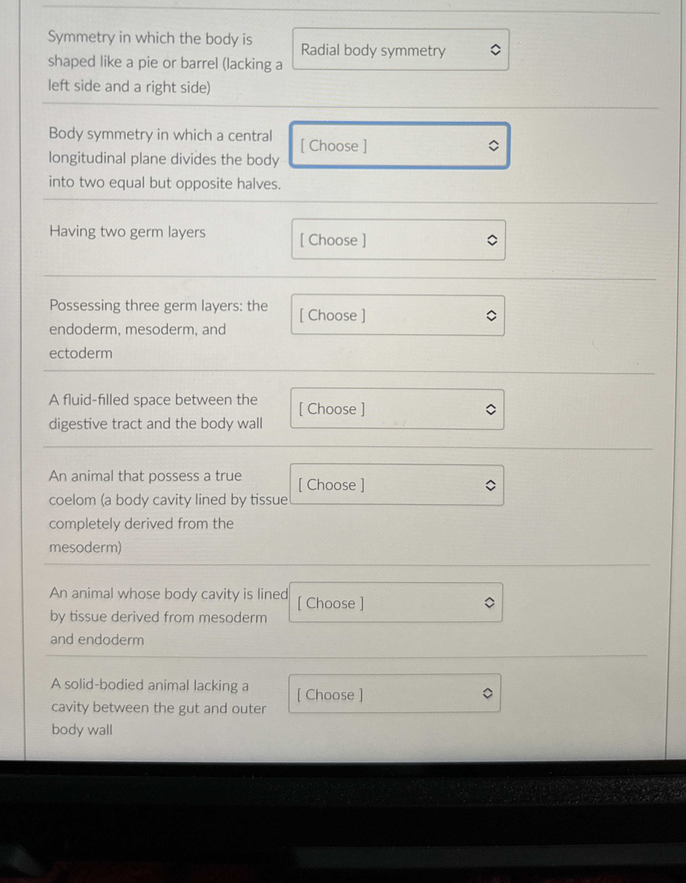Solved Symmetry in which the body isshaped like a pie or | Chegg.com