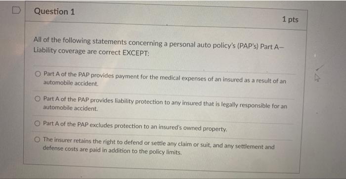 Solved Question 6 Chris has a HO-3 policy that provides | Chegg.com