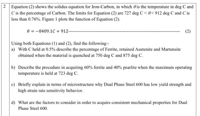 Solved a) Briefly describe the procedure to deform | Chegg.com